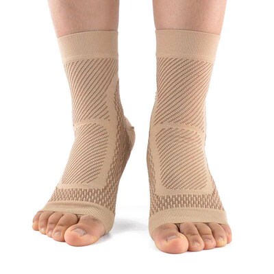 1Pair Ankle Brace Compression Sleeve - Relieves Achilles Ten