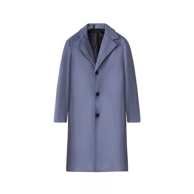 2025 Mens Woolen at Lengthen Solid lor Thickened at Mens a
