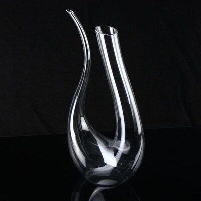1500ml U-shaped Horn Wine Decanter Handmade Crystal Wine Bra