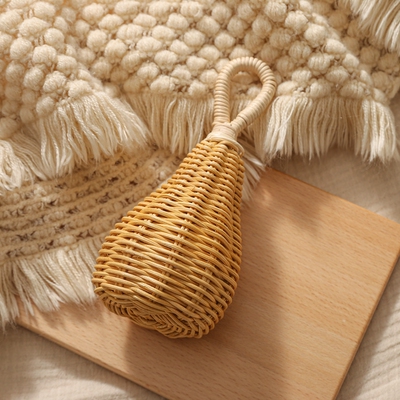 Handmade Rattan Rattles Educational Toys for Kids Crib Mobil