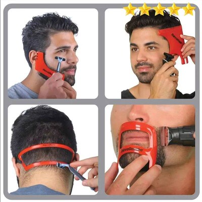 【Hot sales】2-piece mens facial hair comb Trimmer Plastic