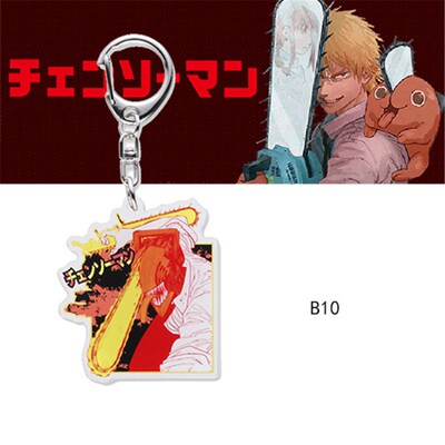 Chainsaw Man Pochita Keychain Cosplay Acrylic Key Chain Pend