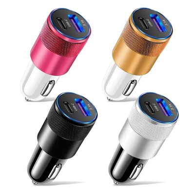 USB Car Charger Type C Fast Charging Phone Adapter For X