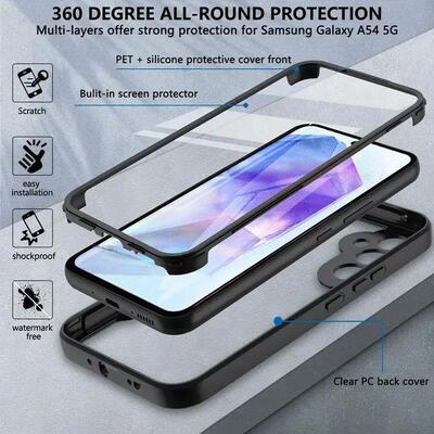 360 Full ver Scree Protection Case For  A55 A54  A35 A15 A14