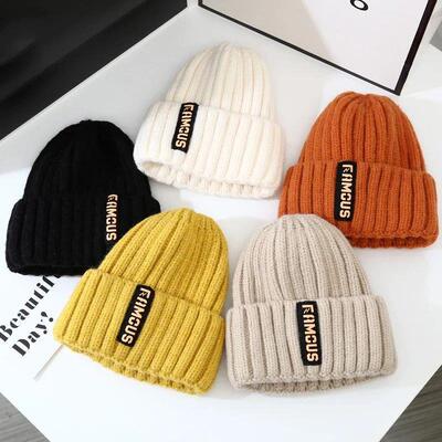 New Knitting Beanies Winter Caps For Men Women Warm Solid Co