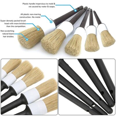Car Detailing Brush Set Car Cleaning Brushes Sponges Towels