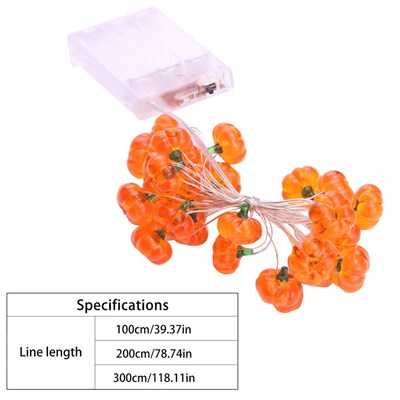 Pumpkin Horror Eyeballs LED String Lights Portable USB 20 40