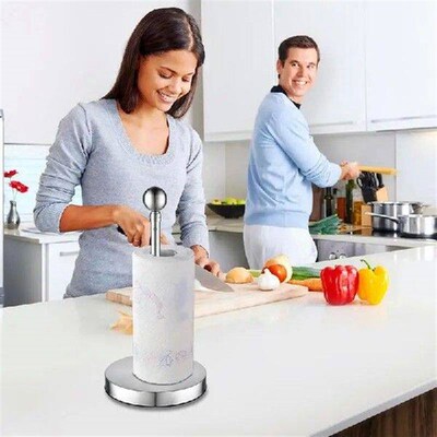 Standing Paper Towel Holder Stainless Steel Paper Towel