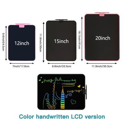 12/15/20Inch LCD Drawing Board Writing Tablet Digit Magic Bl