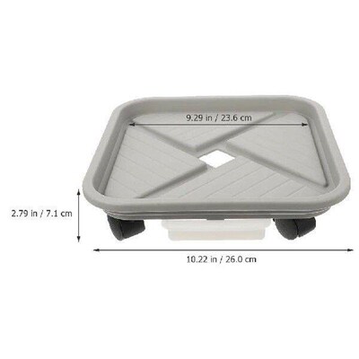 Flower Pot Tray Plant Stand On Wheels Water Trayer Holders
