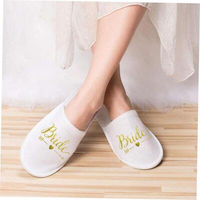 1pair Team Bride Slippers for Bachelorette Party Supplies Br