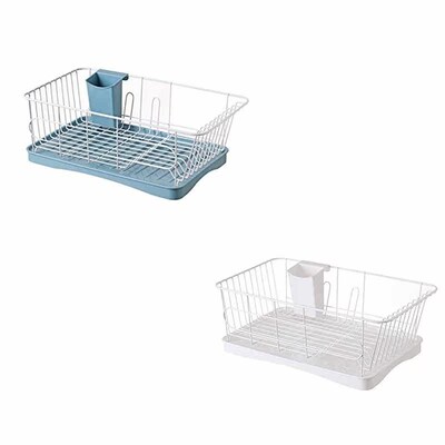 Hot Dish Drying Rack with Drainboard Dish Drainer Drain for
