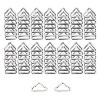 100Pcs 3.8cm Metal Triangular Rings Buckles for Trampoline