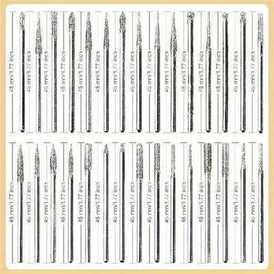 30pcs 2.35/3mm Stone Carving Set Engraving Abrasives