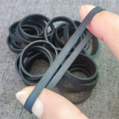 Black Rubber Band Elastic Rubber Bands Stretch Rubbe