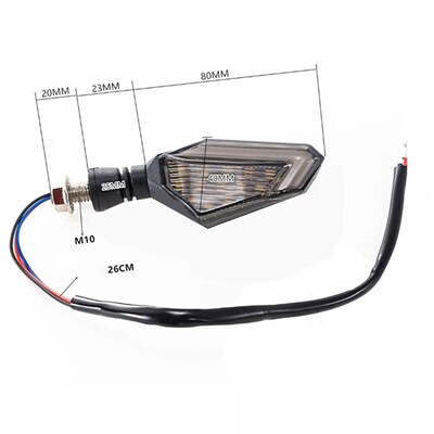 Motorcycle Turn Signals Lights Refit Punk Skull Shape Weathe