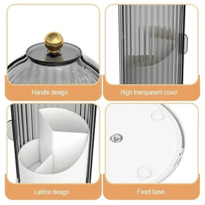 360 degree rotatable makeup brush holder360度旋转化妆刷架