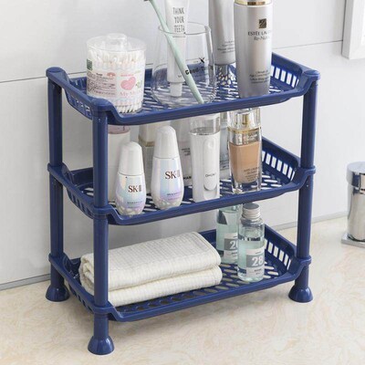 Multi-layer dormitory storage rack, floor-standing washstand