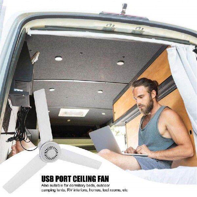 Camper Ceiling Fan Travel USB Outdoor Ceiling Fan