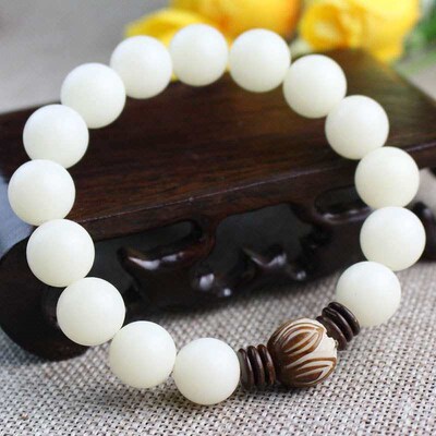 White Bodhi Root Brlet White Jade Bodhi Seed Lotus Bead Brle