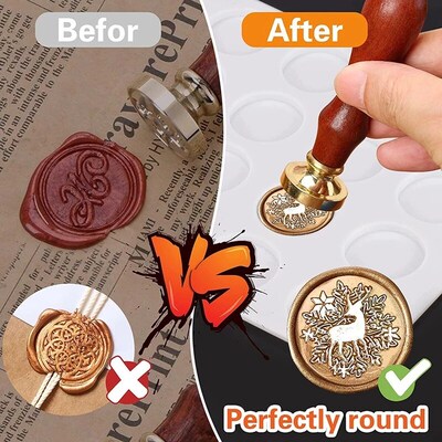 Silicone Pad/Wax Stamp Pad 4 Pore Wax Seal Stamp Mold Silico