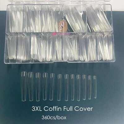 Gel X Nails Extension System Full Cover Sculpted Clear Squar