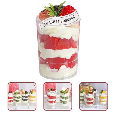 Tiramisu Simulation Cake Dessert Cups Miniature Toy