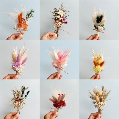 Mini Bouquet Gift Box Accessories, Mini Bouquets Of Dried Fl
