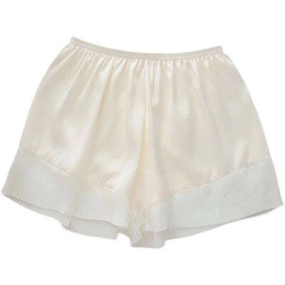 4Colors Jk Pleated Lace Non-Rolled Loose Casual Bottoming