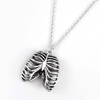Kpop Fashion Spider Halloween Pendants Round Cross Chain Men