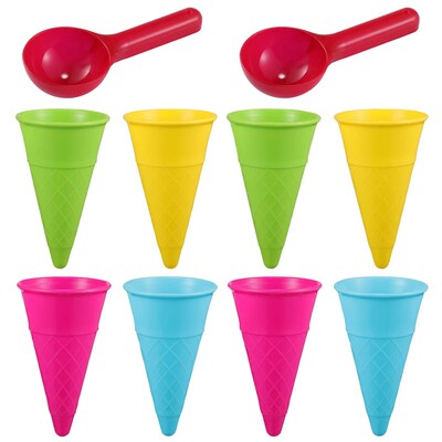 Ice Cream Toys Sand Beach Toy Kids Set Cones Cone Play Scoop