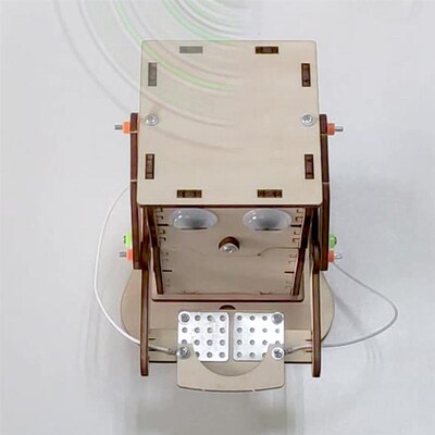 2/1 Robot Eating Coin Wood DIY Model Teaching Learning Stem