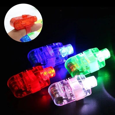 10PCS Luminous Rings LED Light Up Flashing Finger Rings Glow