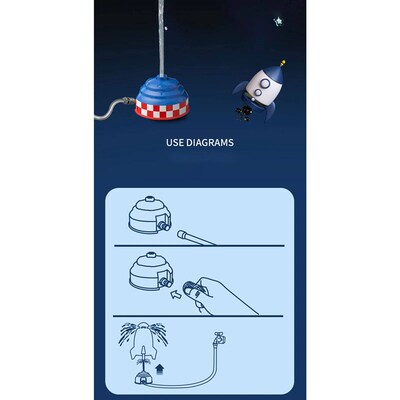 Water Pressure Lift Sprinkler Toy Rocket Launcher Toys Garde