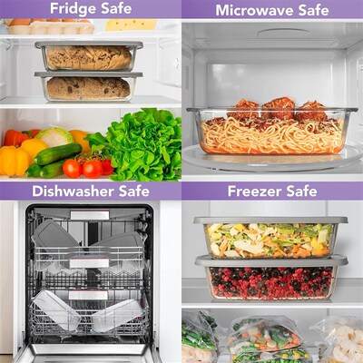 Glass Loaf Pan with Lids Meatloaf Baking Bread Cakes Dish