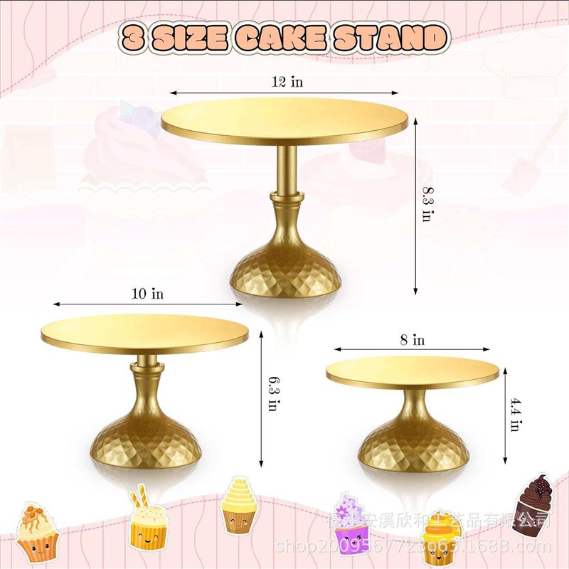 Iron cake rack, high and short cake display rack, wedding d