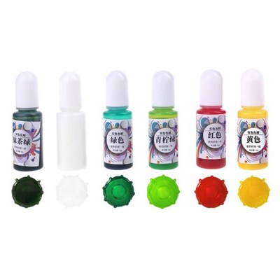 6pcs 10ml Epoxy Resin Diffusion Pigment DIY Handmade Scented