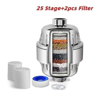 25Stage Diversion Output Shower Water Filter Remove