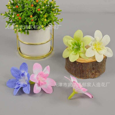 Simulation Orchid Head Bride Wreath Corsage Wrist Flower Mak