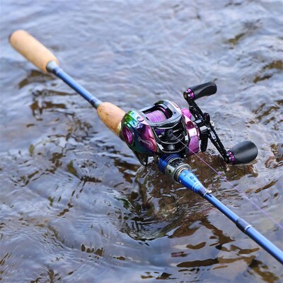 Sougayilang Baitcasting Fishing Rod and Reel Full Kit 4Secti