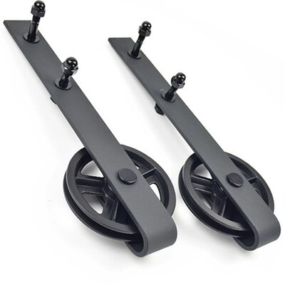 DIYHD 150cm-300cm Vintage Spoke Industrial Wheel Sliding Bar