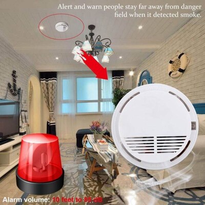 1PC Smoke Detector Smokehouse Combination Fire Alarm Home Se