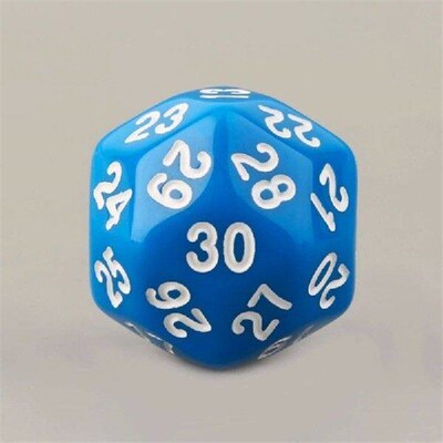 5Pcs/pack Acrylic Dices 30 Sided D30 Various Colors