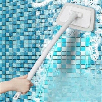 Bathroom Carpet Sponge Brush Long Handle Wall Tile Cleaning