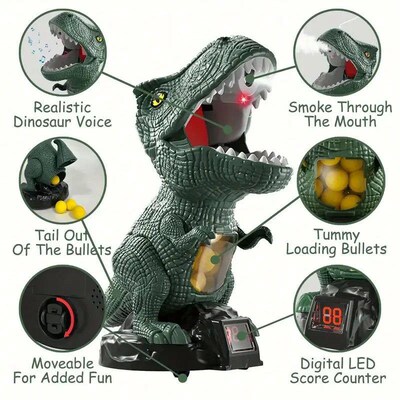 Fight my dinosaur fun shooting aerodynamic soft bullet gun p