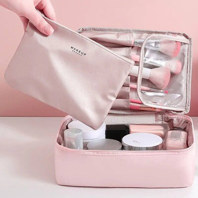 Makeup Bag For Women Toiletries Organizer Waterproof Travel