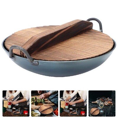 Mini Iron Wok Miniature Kitchen Accessory Bakeware Gadget