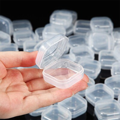 4/24pcs Mini Plastic Storage Containers Box Portable Pill Me