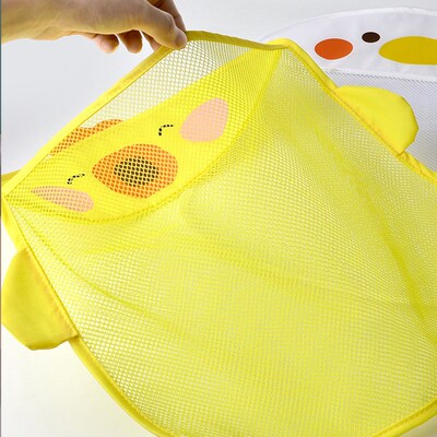 Baby Bath Toys Cute Duck Mesh Net Toy Storage Bag Strong Wit