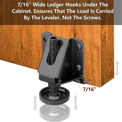 4Pcs Leveler Feet Adjustable Furniture Leg Leveler Heavy